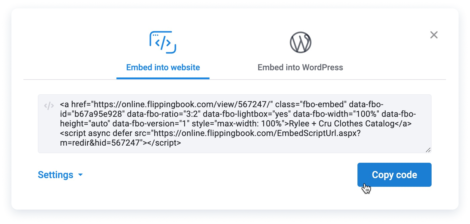 How To Embed a Flipbook Into Your Website — FlippingBook Blog